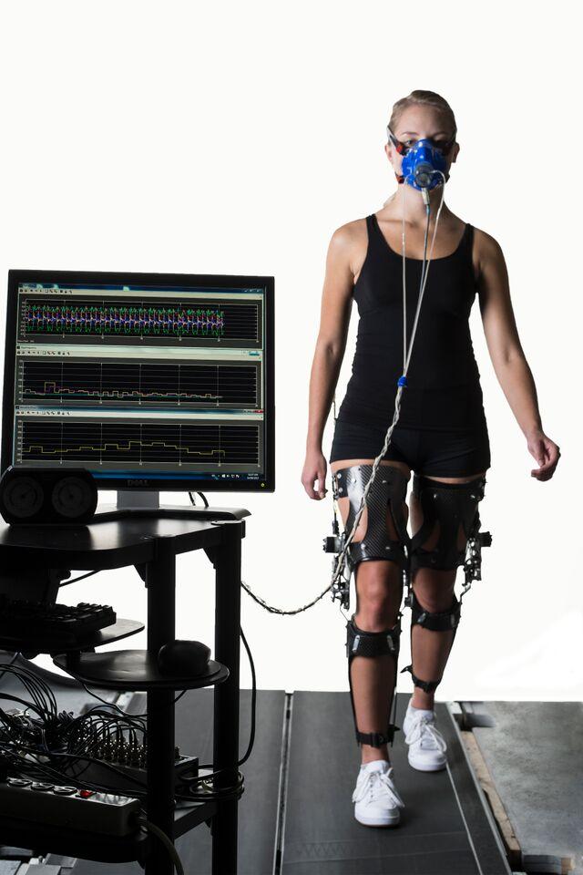 Walking in Exoskeletons [IMAGE] | EurekAlert! Science News Releases
