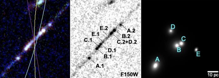 Zoom-in on the mirrored star c [IMAGE] | EurekAlert! Science News Releases