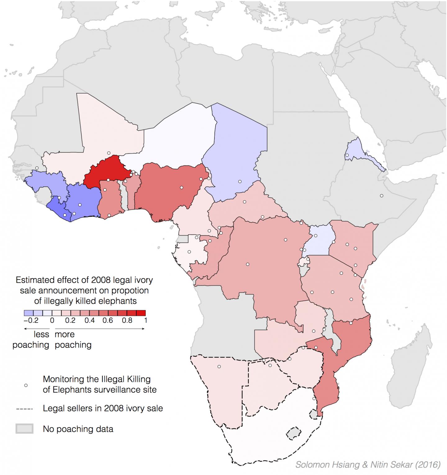 Poaching Map [image] Eurekalert Science News Releases