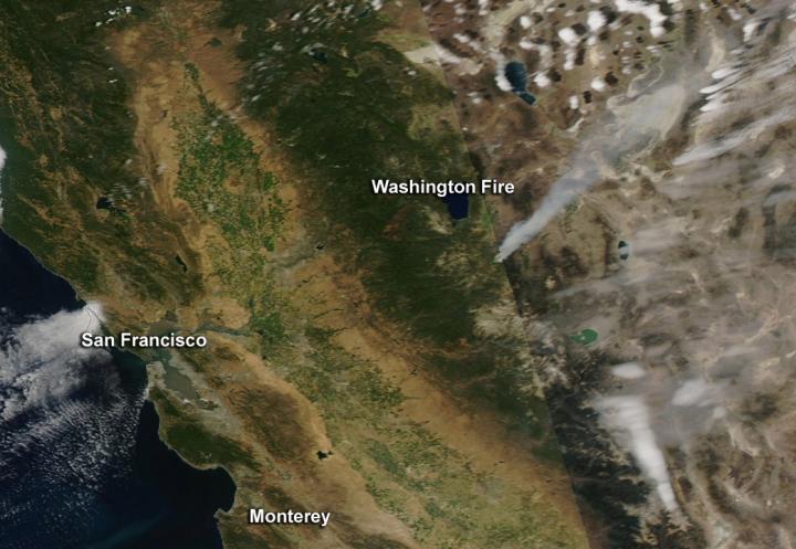 Washington wildfire in California | EurekAlert!