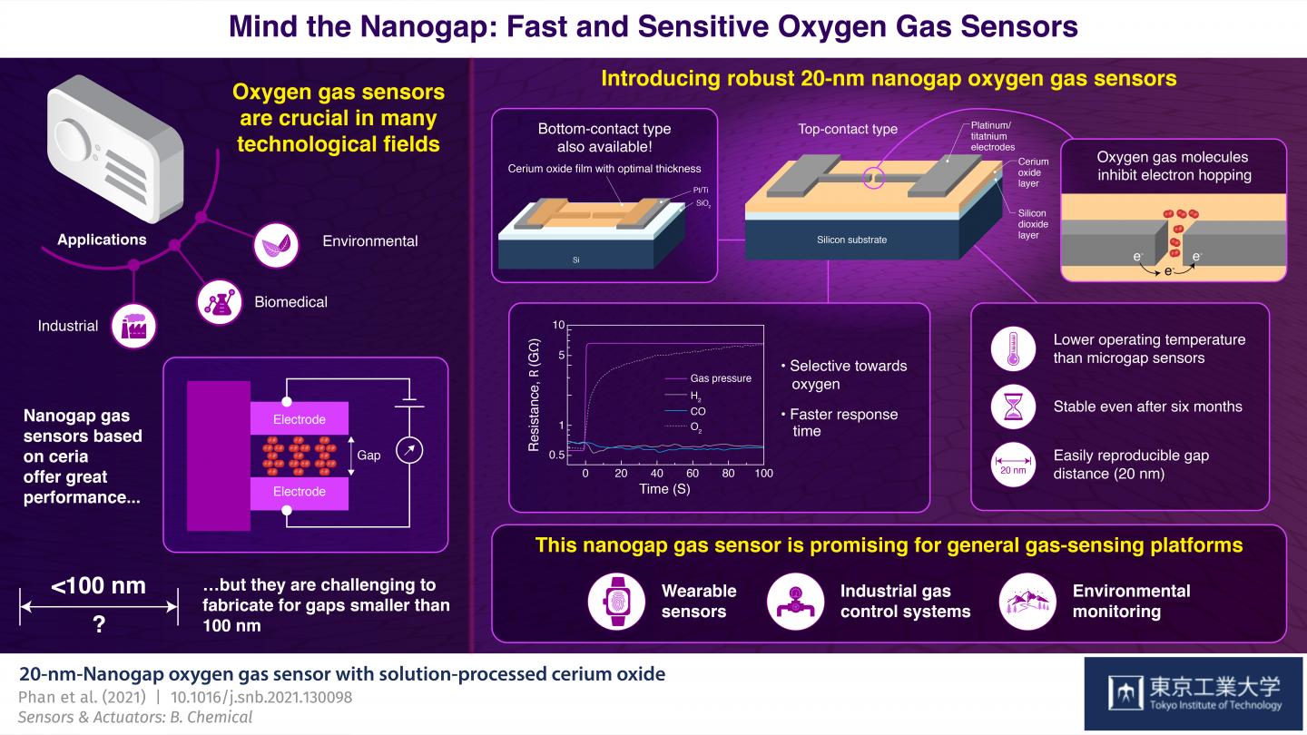Mind the nanogap: Fast and sensitive oxygen g | EurekAlert!
