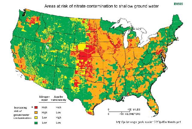 Nitrate risk in the US [IMAGE] | EurekAlert! Science News Releases