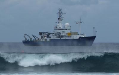 Research Vessel in the Ocean [IMAGE] | EurekAlert! Science News Releases