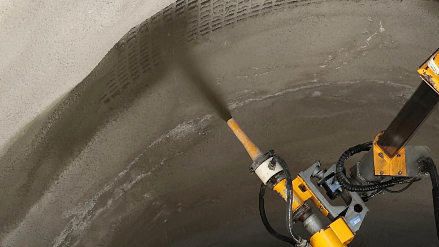 Sustainable shotcrete mix-designs for tunnels | EurekAlert!