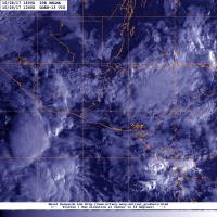 Satellite shows Post-tropical Cyclone Selma d | EurekAlert!