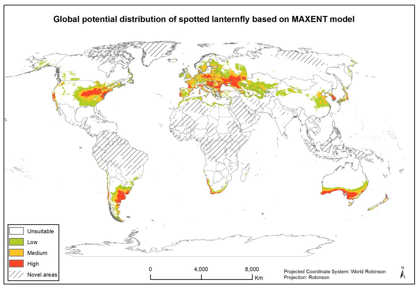 Potential Global Distribution [IMAGE] | EurekAlert! Science News Releases