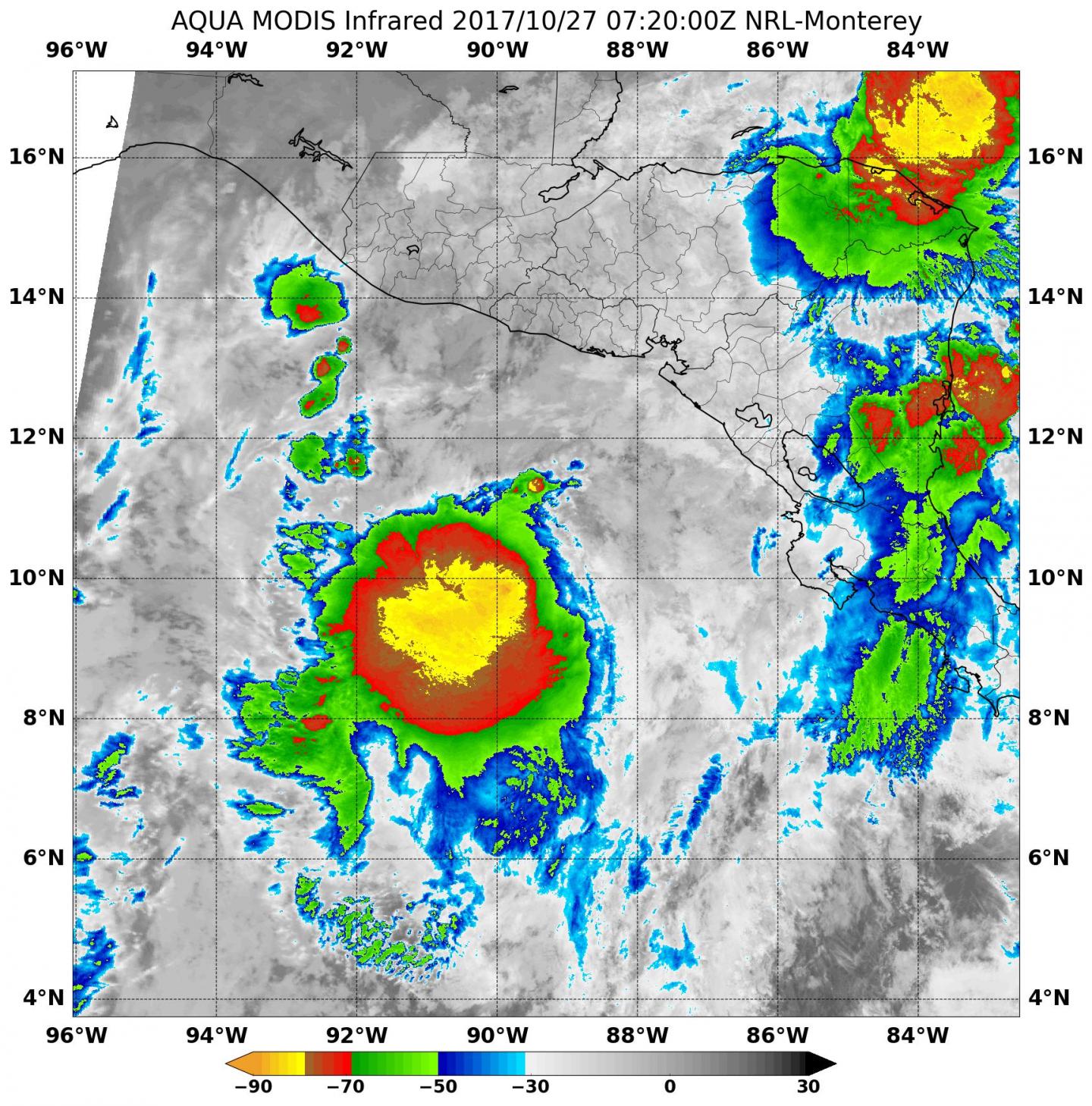 NASA finds new Tropical Storm Selma has heavy | EurekAlert!