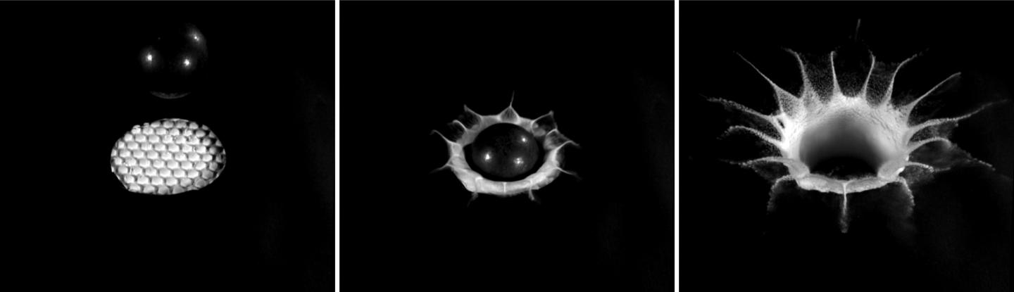 Ball-drop Experiment on Hexago [IMAGE] | EurekAlert! Science News Releases