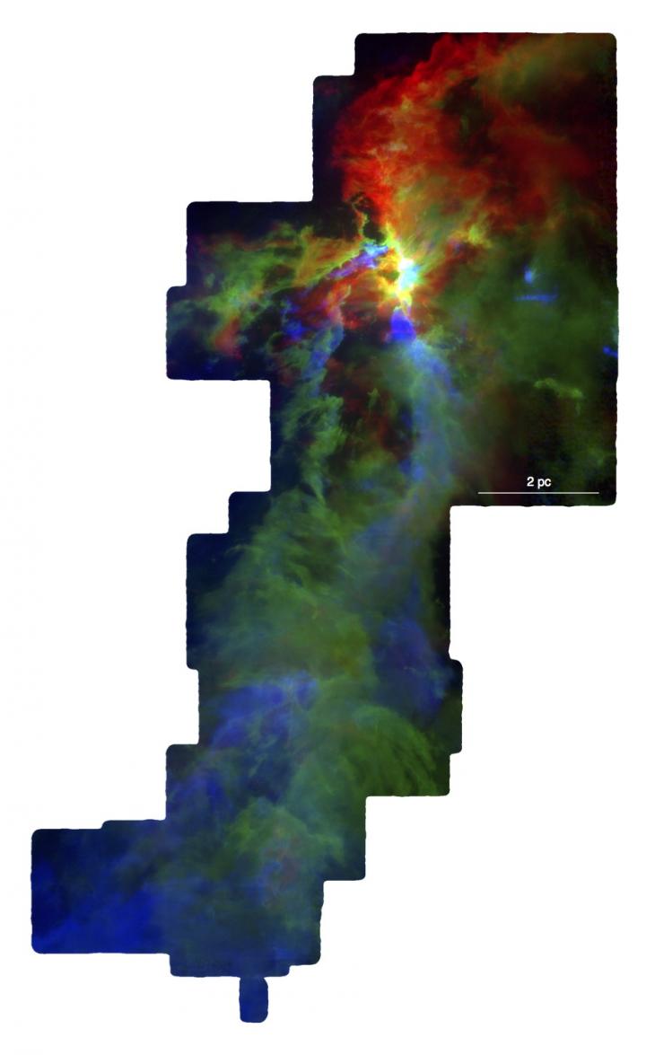 A new map for a birthplace of stars | EurekAlert!