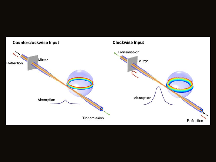 schematic chiral light [IMAGE] | EurekAlert! Science News Releases