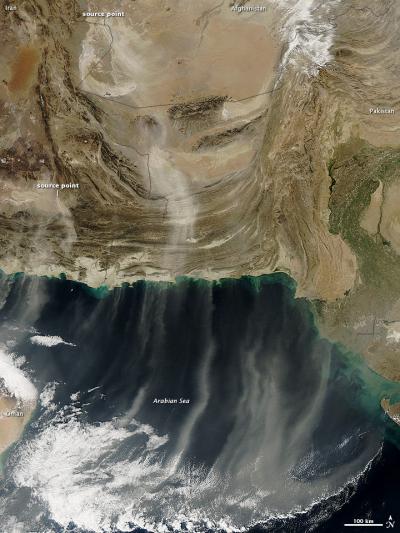NASA Sees Dust over the Arabia [IMAGE] | EurekAlert! Science News Releases