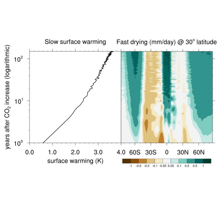 Fast Rainfall Decline v. Slow [IMAGE] | EurekAlert! Science News Releases