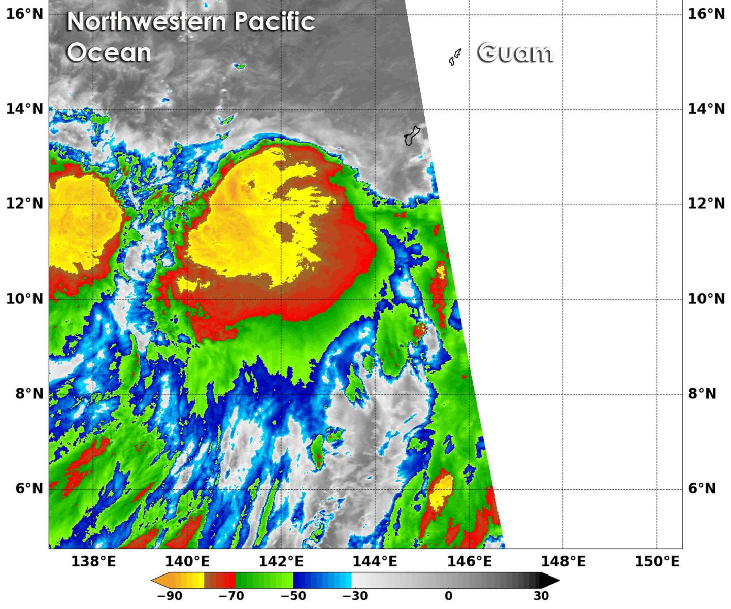 NASA sees Tropical Storm Saola near Guam | EurekAlert!
