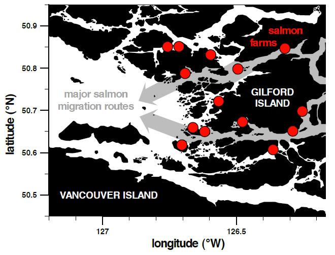 Salmon Farms and Wild Salmon M [IMAGE] | EurekAlert! Science News Releases