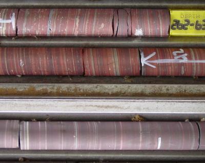 Drill Core of Iron Formations [IMAGE] | EurekAlert! Science News Releases