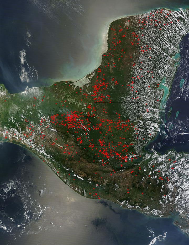 Agricultural Fires Continue in the Yucatan Pe | EurekAlert!