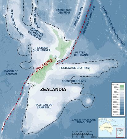 Map of Zealandia [IMAGE] | EurekAlert! Science News Releases