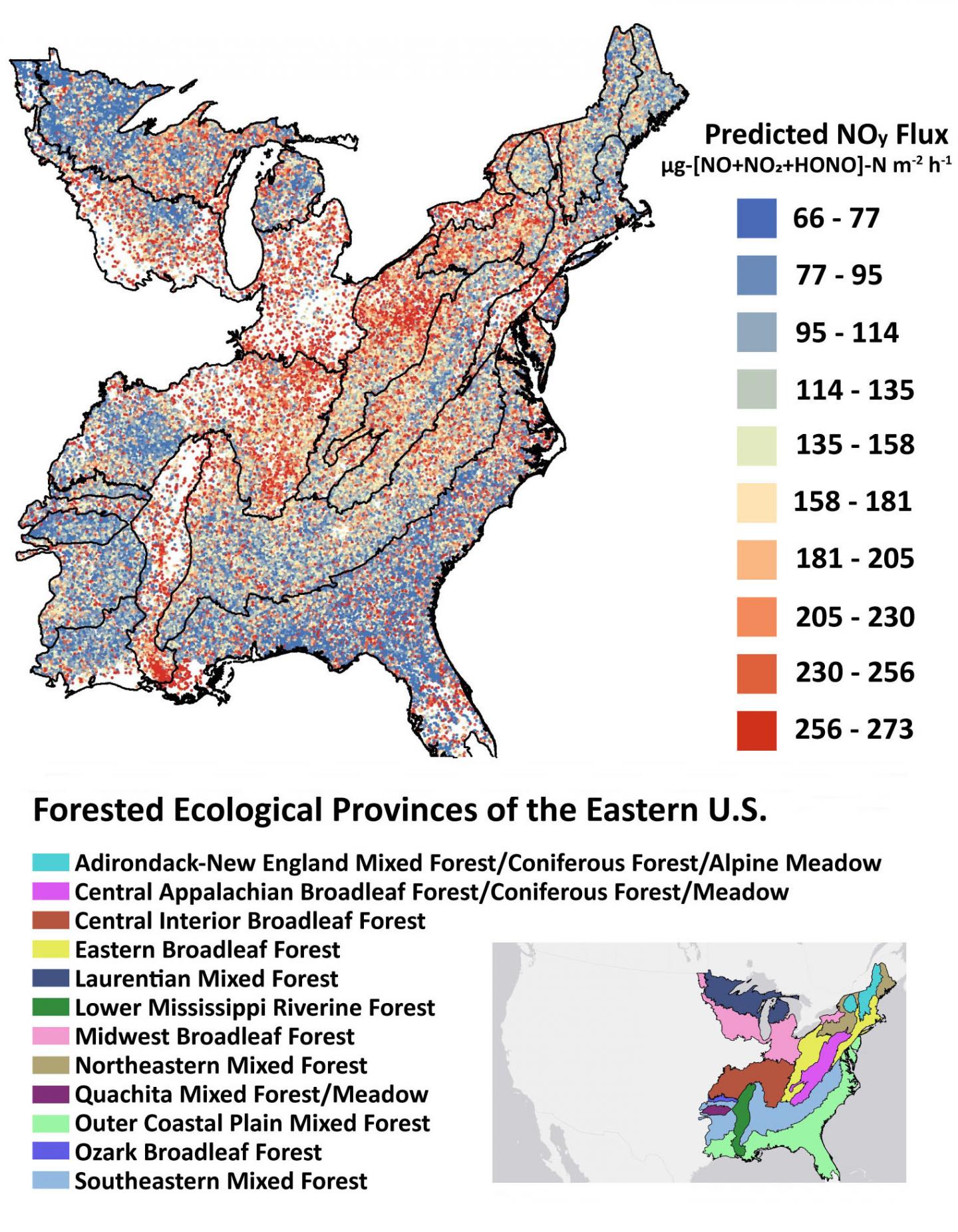 Map Predicting Rise in Reactiv [IMAGE] | EurekAlert! Science News Releases
