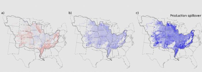 Impact maps of production spil [IMAGE] | EurekAlert! Science News Releases