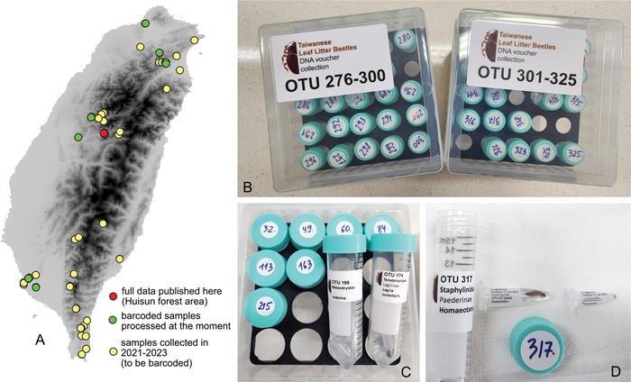 Map and samples [IMAGE] | EurekAlert! Science News Releases