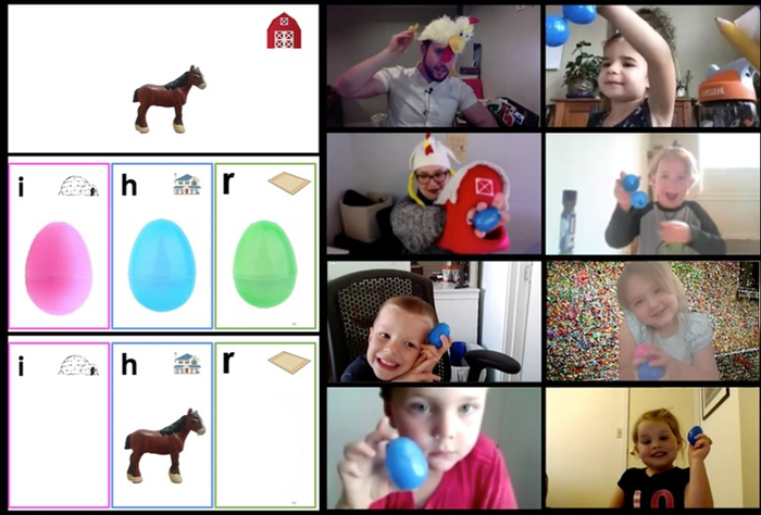 Preschoolers interact in Zoom [IMAGE] | EurekAlert! Science News Releases