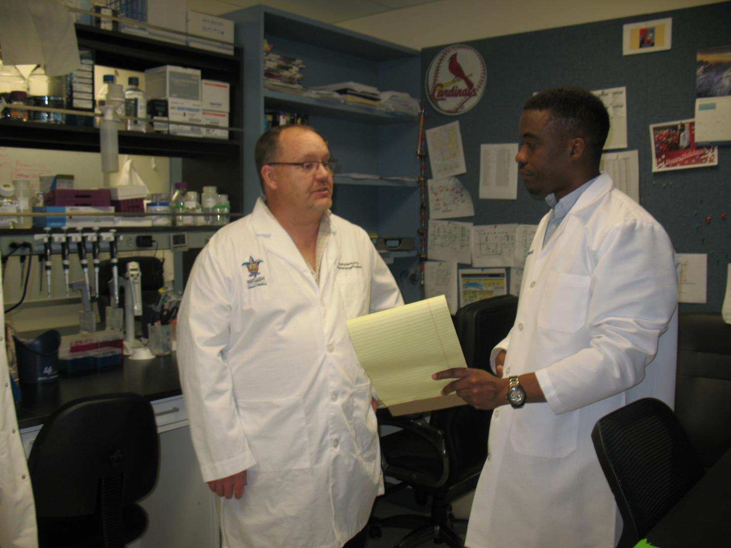 Thomas Burris, Ph.D., and Coli [IMAGE] | EurekAlert! Science News Releases