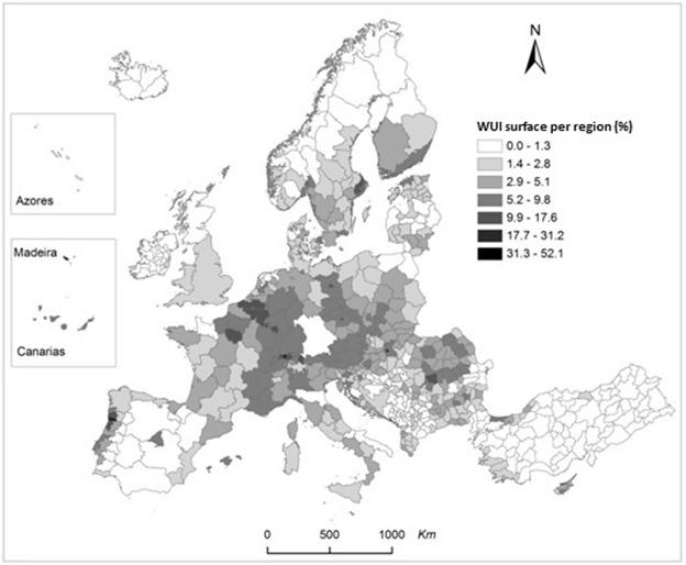 WUI Map [IMAGE] | EurekAlert! Science News Releases