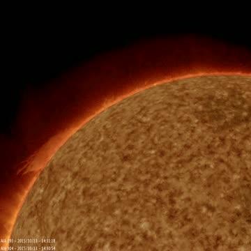 Hefty Prominence Eruption Observed by NASA's | EurekAlert!