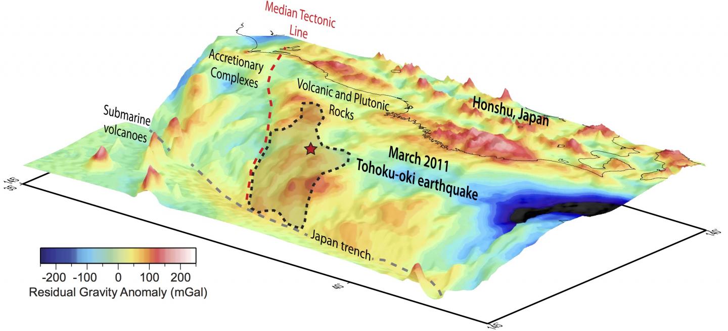Gravity Data from Japan's 2011 [IMAGE] | EurekAlert! Science News Releases