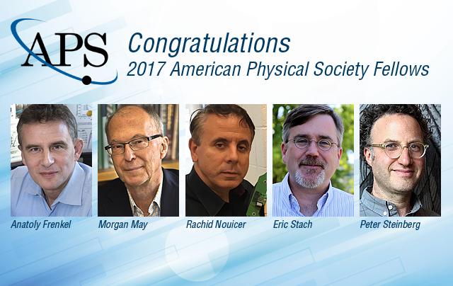 2017 APS Fellows from Brookhav [IMAGE] | EurekAlert! Science News Releases