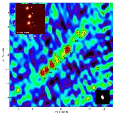 Submillimeter Image of SMM J21 [IMAGE] | EurekAlert! Science News Releases