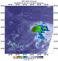 NASA-NOAA satellite finds wind shear pushing | EurekAlert!
