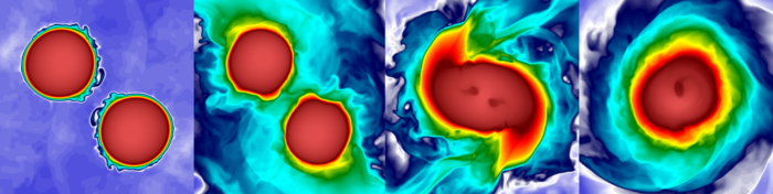 Simulated merger of a neutron [IMAGE] | EurekAlert! Science News Releases