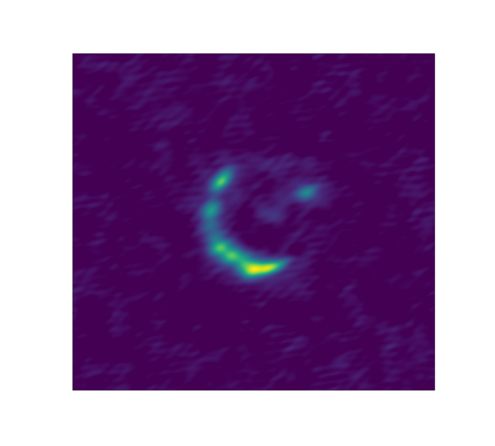 Image of the lensed galaxy acq [IMAGE] | EurekAlert! Science News Releases