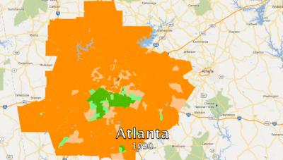 Atlanta in 1990 [IMAGE] | EurekAlert! Science News Releases