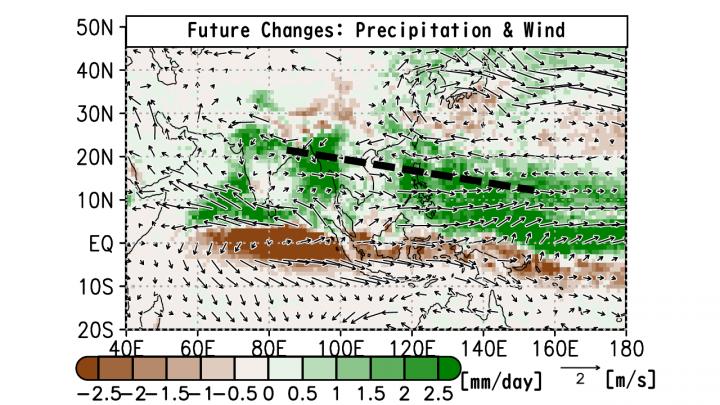 Difference in Summer Rainfall [IMAGE] | EurekAlert! Science News Releases