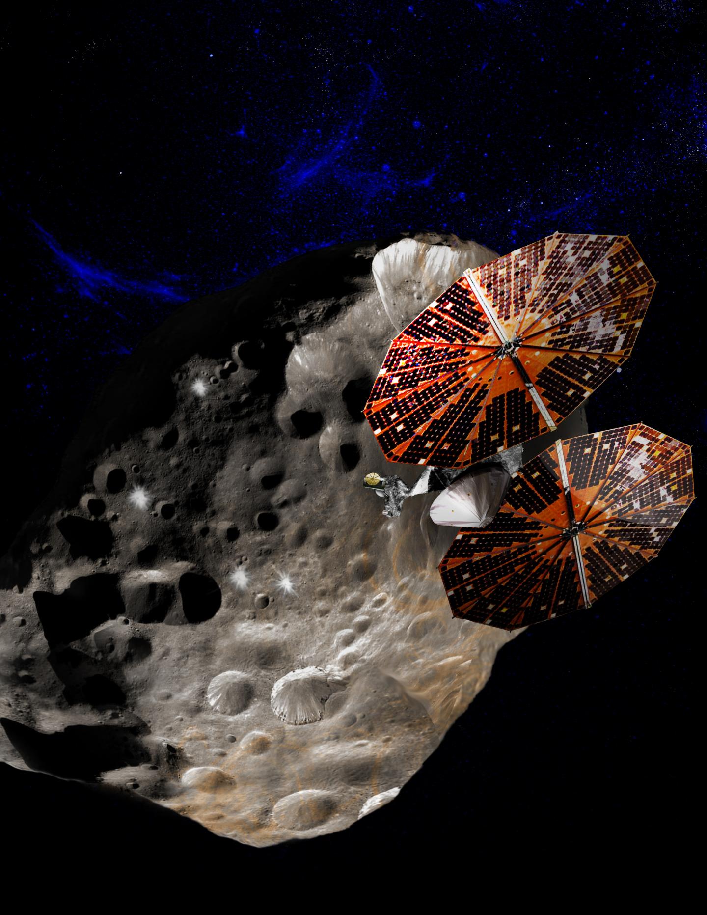 Trojan Asteroid and Lucy Space [IMAGE] | EurekAlert! Science News Releases