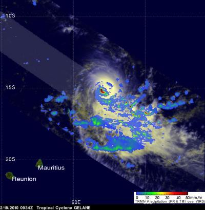 In a wink, the TRMM satellite sees Gelane's s | EurekAlert!