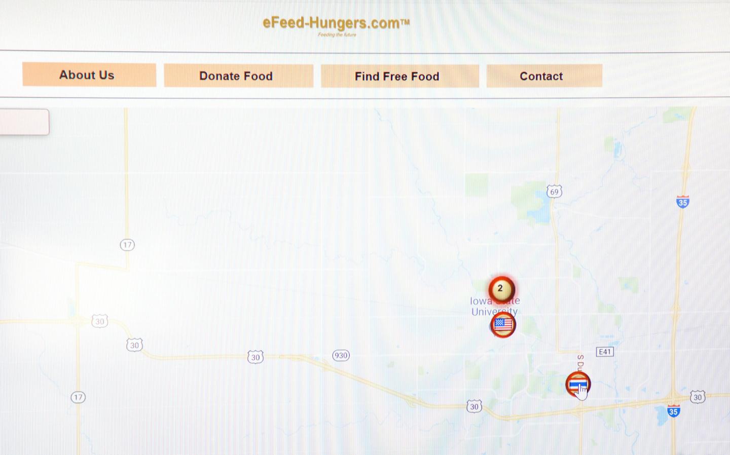 Screen Shot of Food Locations [IMAGE] | EurekAlert! Science News Releases