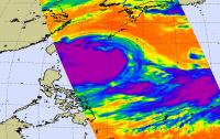 Typhoon Morakot's cloud top extent doubled in | EurekAlert!