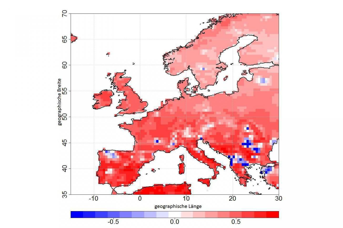 Climate change: Steep warming curve for Europ | EurekAlert!