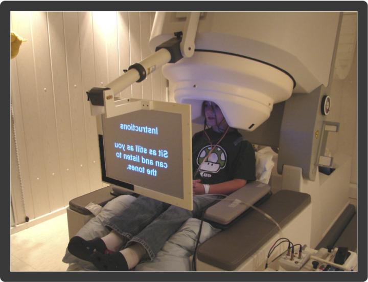 Child in MEG Machine [IMAGE] | EurekAlert! Science News Releases