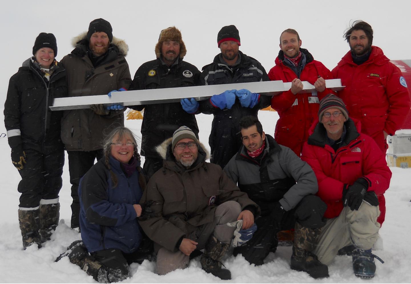 Researchers at Renland Drillin [IMAGE] | EurekAlert! Science News Releases