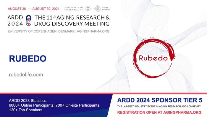 Announcing Rubedo as Tier 5 Sponsor of ARDD 2 | EurekAlert!