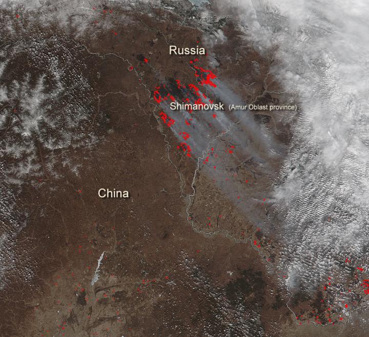 Fires in Russia near the China Border | EurekAlert!