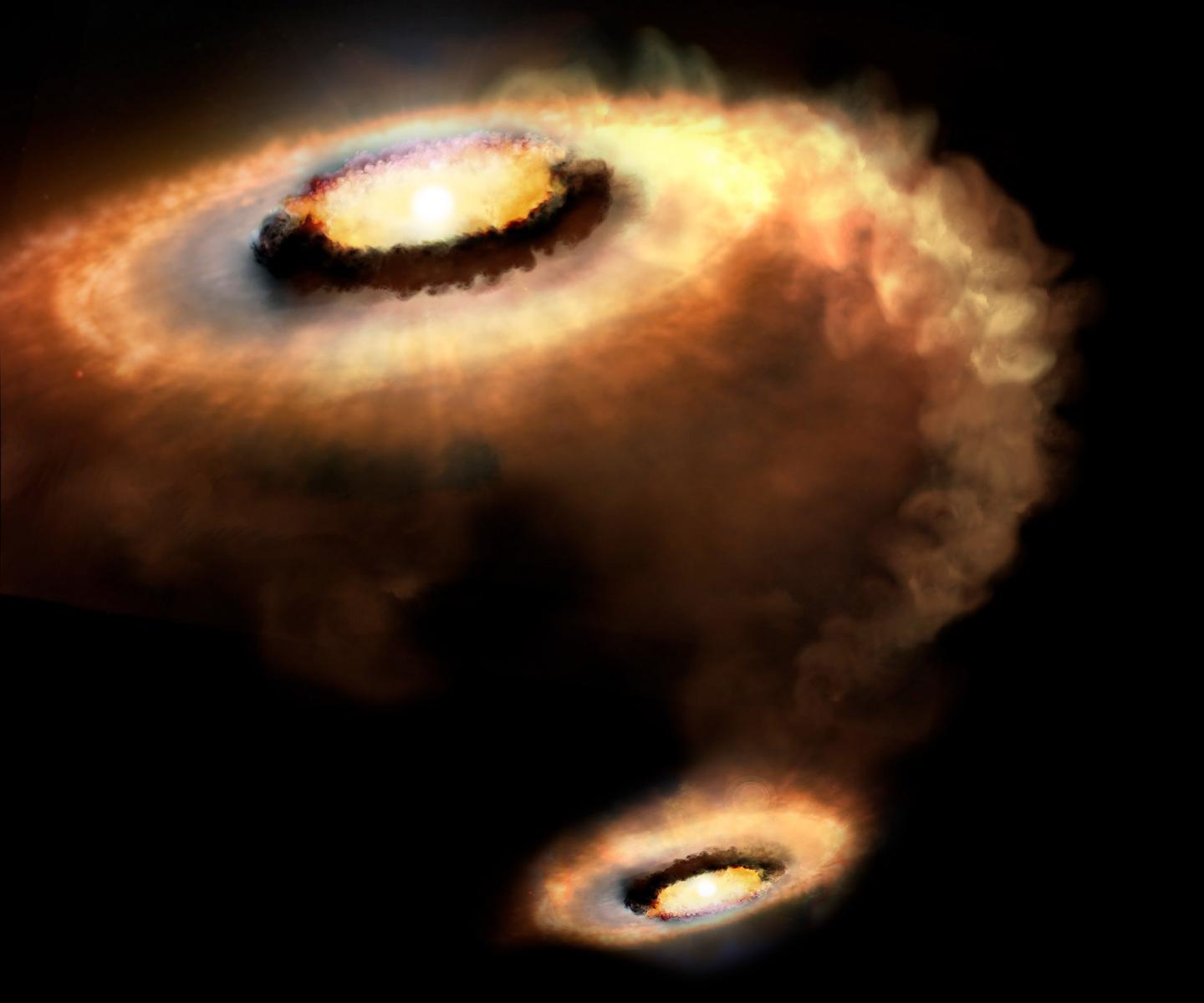 T Tauri Artist Rendition [IMAGE] | EurekAlert! Science News Releases