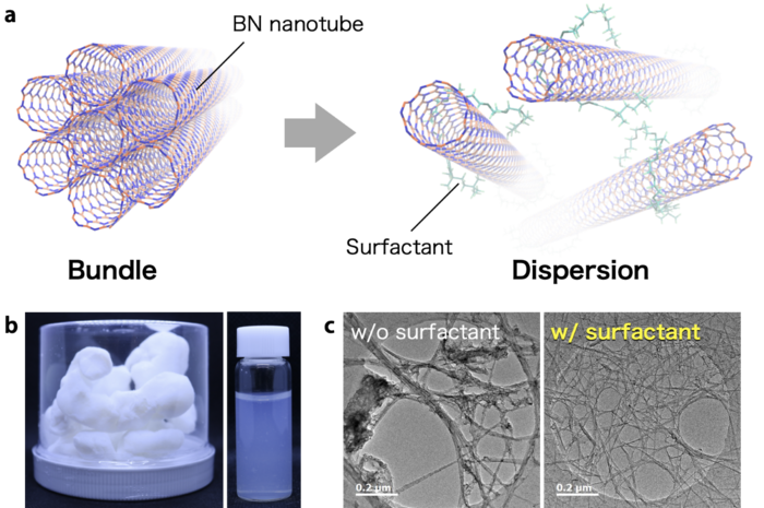 Dispersion Of Boron Nitride Na [image] Eurekalert Science News Releases