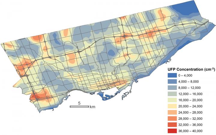 Air Pollution Across Toronto [IMAGE] | EurekAlert! Science News Releases