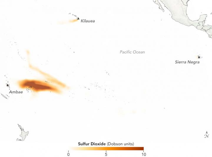 Map of Stratospheric Sulfur Di [IMAGE] | EurekAlert! Science News Releases