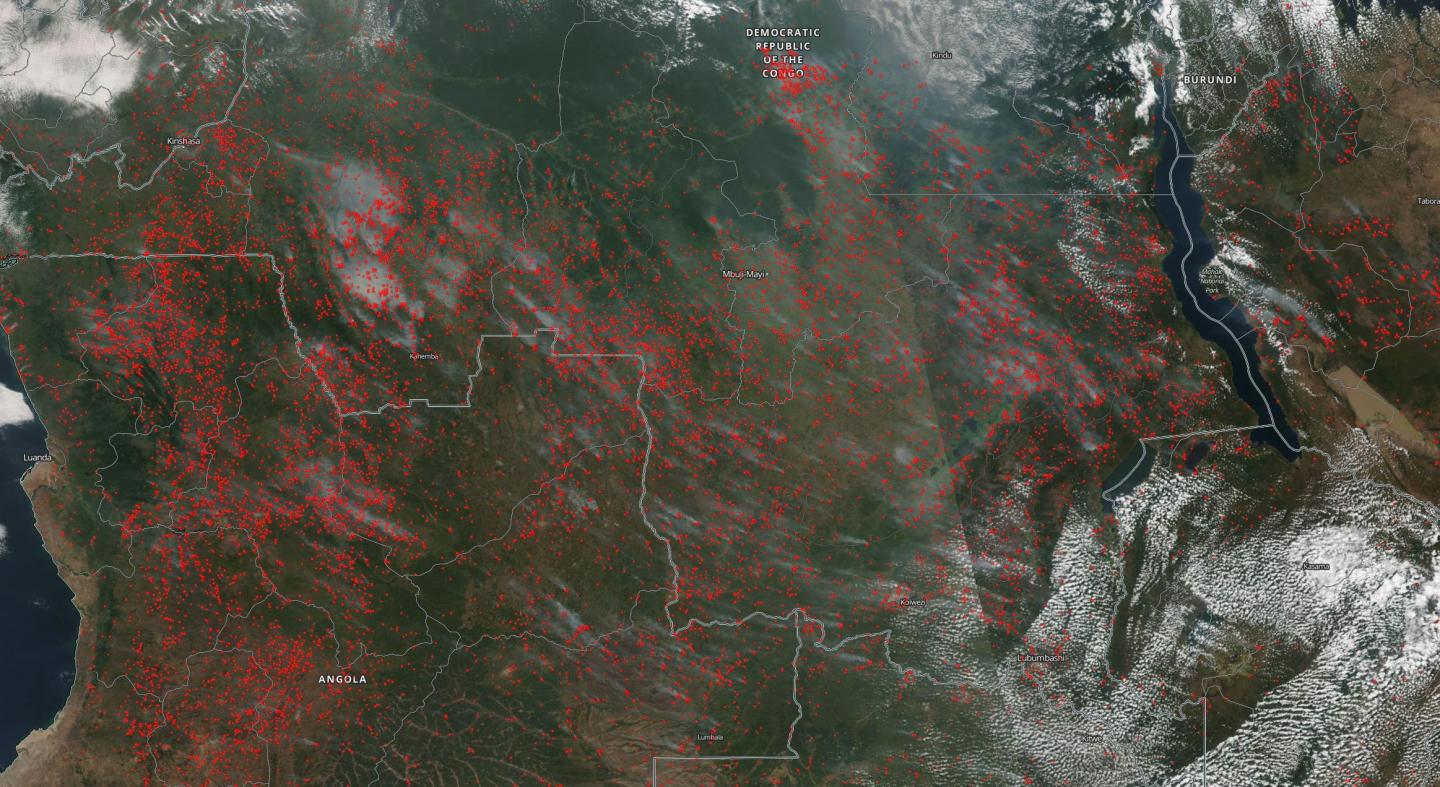Thousands of Fires in Africa Continue to Burn | EurekAlert!